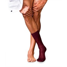 Falke Damen Socken "No. 10 Pure Fil d'&Eacute;cosse", Gr. 41, rot, Obermaterial: 93% Baumwolle CO. 7% Polyamid PA., Socken