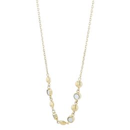 Adelia&acute;s ADELIA ́S Damen Kette ohne Anh&auml;nger "Halskette aus Edelstahl mit Perlmutt 42+5", 47cm, Edelstahl, gold, Edelstahl, Halsketten, Eine sch&ouml;ne
