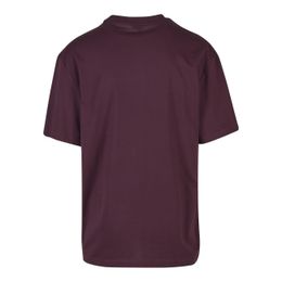 Urban Classics Herren T-Shirt "Urban Classics UC College Logo Tall Tee", lila, Gr. L, bedruckt, 100% Baumwolle, Shirts