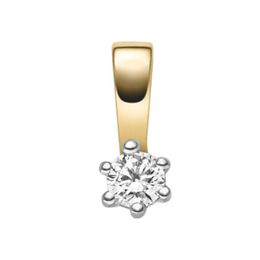 Adelia&acute;s ADELIA ́S Damen Kettenanh&auml;nger "Anh&auml;nger 585 Gold ( 14K ) mit 1 Brillant ( 0,15 ct )", 0,15 VVS = sehr sehr kleine Einschl&uuml;sse, Gold, gold, Gold,