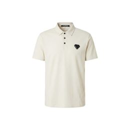 2Y Premium Herren Poloshirt "2Y Premium Vylor Polo Shirt", beige, Gr. M, bedruckt, 100% Baumwolle, Shirts
