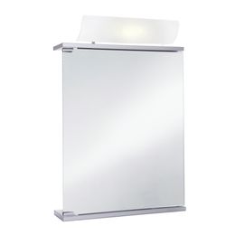 Spiegelschrank Jokey, B:50cm H:75cm T:23cm, silber, Badezimmer, Schr&auml;nke, "Entro", 50 x 74 x 19 cm