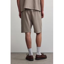 Pegador Herren Shorts "TROY PLISSEE SHORTS"warm taupe, Gr. XS, unifarben, Web, Obermaterial: 93% Polyester, 7% Elasthan, Hosen, Baumwollmischung,