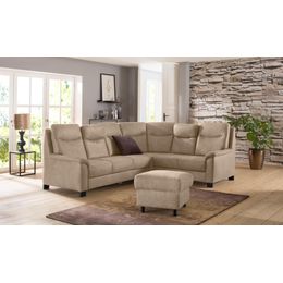 Ecksofa OTTO HOME, B:265cm H:104cm T:215cm, beige, Struktur weich (90% Polyester / 10% Polyamid);Luxus-Microfaser (100% Polyester);Luxus-Microfaser