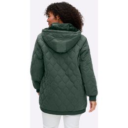 sheego Damen Blousonmoos, Gr. 50, unifarben, 89% Polyester, 11% Polyamid, Jacken