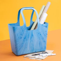 Koziol Einkaufsshopper "TASCHE XL", B:44cm H:54cm T:21,5cm, blau, Einkaufsk&ouml;rbe, Kunststoff