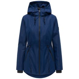Navahoo Damen Outdoorjacke "Blumentanz 14", blau, Gr. L, Obermaterial: 100% Polyester. Innenfutter: 100% Polyester. &Auml;rmelfutter: 100% Polyester,