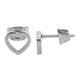 Adelia&acute;s ADELIA ́S Damen Paar Ohrh&auml;nger "Ohrringe &ndash; Ohrstecker aus Edelstahl", silber, Edelstahl, Ohrringe, Ideal als Geschenk &ndash; dezent und elegant