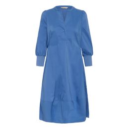 Culture Damen Midikleid "Damen Freizeitkleid CUANTOINETT", blau, Gr. XS, Obermaterial: 65% Baumwolle CO. 33% Polyester PES. 2% Elasthan EL., Kleider