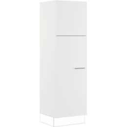 Seitenschrank IMPULS K&Uuml;CHEN, B:60cm H:190,7cm T:57,6cm, wei&szlig;, Dekorfolie, Holzwerkstoff, K&uuml;che, Schr&auml;nke, ""Valencia & Tirana", Breite/H&ouml;he: 60/190,7