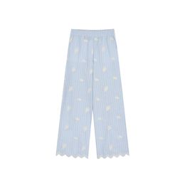 OH APRIL Pants 'Leni' female size 34 Cream / Light blue