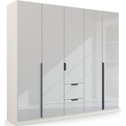 Dreht&uuml;renschrank Rauch, B:226cm H:210cm T:54cm, wei&szlig;, Holzwerkstoff, Schr&auml;nke, "Kleiderschrank Schrank Garderobe Ankleide MODERN BY QUADRA SPIN", mit