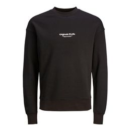 Jack & Jones JACK & JONES Sweatshirt 'JORVesterbro' male size L Black / White