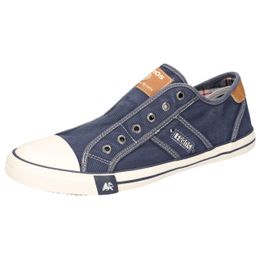 Lerros Herren Slip-On Sneaker, Gr. 45, blau, Textil, kontrastfarbene Details, Schuhe, Schlupfschuh, Halbschuh, Sneaker im l&auml;ssigen Look