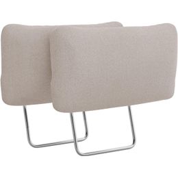 Sofa-Kopfst&uuml;tze OTTO HOME, B:50cm H:25cm T:12cm, grau, Holzwerkstoff, Kopfst&uuml;tzen, "Rochelle", 2 St&uuml;ck im Set