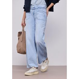 Street One Damen Loose-fit-Jeansultra bleached wash, Gr. 30, unifarben, Jeans, 98% Baumwolle, 2% Elasthan, Jeans, aus Baumwolle mit Stretchanteil