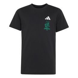 ADIDAS SPORTSWEAR Performance Shirt 'Adidas x Minecraft' boy size 164 Fir / Black