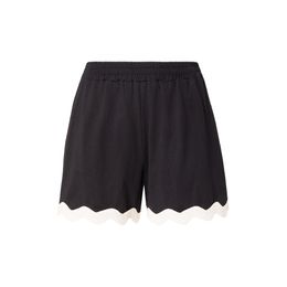 ABOUT YOU Shorts 'Orelia' Damen Gr&ouml;&szlig;e 38 schwarz / wei&szlig;