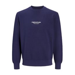 Jack & Jones JACK & JONES Sweatshirt 'JORVesterbro' male size XL marine blue / White