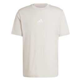 adidas Sportswear Performance Shirt 'Essentials' male size XXXL Taupe / White