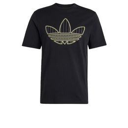 adidas originals Shirt 'Trefoil Infill' male size XXL Yellow / Black