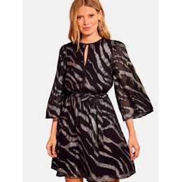 Love & Roses Kleid Damen Gr&ouml;&szlig;e 40 schwarz / silber Sommerkleid