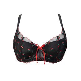 SugarShape BH 'Belle' Damen Gr&ouml;&szlig;e 90 smaragd / blutrot / schwarz