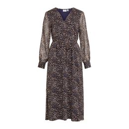 Vila Kleid 'VIFALIA' Damen Gr&ouml;&szlig;e 42 braun / brokat / violettblau / wei&szlig; Sommerkleid
