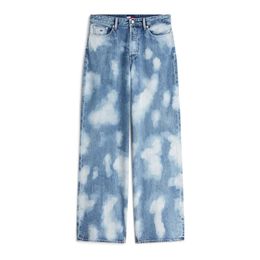 Tommy Jeans Jeans 'Claire -dye High Rise Wide Leg' female size 28 Sky blue / Blue denim / White
