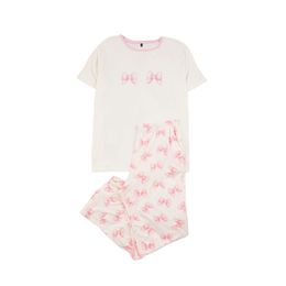 Trendyol Curve Pyjama Damen Gr&ouml;&szlig;e XL rosa / ros&eacute; / wei&szlig; Sommerkleid