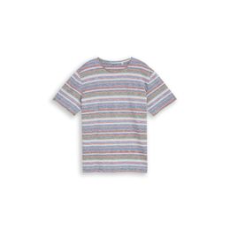 Tom Tailor Shirt male size XL Light blue / Dark green / Coral / White