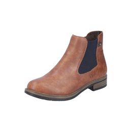 Rieker Chelsea Boots Damen Gr&ouml;&szlig;e 37 cognac / schwarz