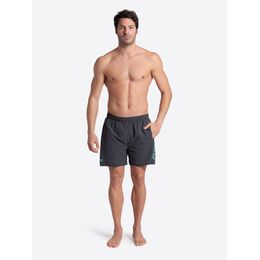 arena Beach Short 'Fundamentals Logo Boxer' Herren Gr&ouml;&szlig;e XL dunkelgrau / jade