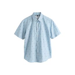 next Hemd Herren Gr&ouml;&szlig;e XL azur / hellblau / dunkelgr&uuml;n