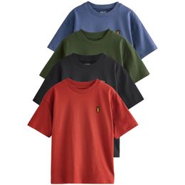 next T-Shirt Jungen Gr&ouml;&szlig;e 158 saphir / oliv / rostrot / schwarz