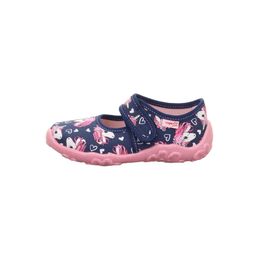Superfit Hausschuh 'BONNY' M&auml;dchen Gr&ouml;&szlig;e 32 marine / pink / rosa / wei&szlig;