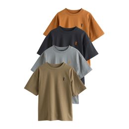 next T-Shirt Jungen Gr&ouml;&szlig;e 122 pueblo / grau / khaki / schwarz