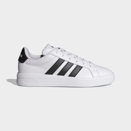 Kinder Sneaker "GRAND COURT 3.0 KINDER UND TEENS", adidas Sportswear, Gr. 38cloud wei&szlig;, core schwarz, ftwr wei&szlig;, Synthetik, Textil, Schuhe, f&uuml;r