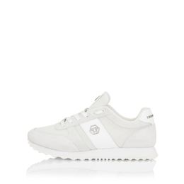 Philipp Plein Herren Sneaker "Hexagon", Gr. 44, wei&szlig;, Schuhe