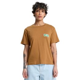 Quiksilver Damen T-Shirt "Standard", braun, Gr. S, Obermaterial: 100% Baumwolle., Shirts