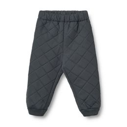 Wheat M&auml;dchen Stoffhose "Wheat Thermo Pants Alex", grau, Gr. 92, unifarben, 100% Polyester (Recycelt), Hosen
