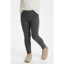 happy girls M&auml;dchen Leggings, grau, Gr. 146, unifarben, Strick, Obermaterial: 60% Polyester, 35% Baumwolle, 5% Elasthan, Hosen, w&auml;rmend und elastisch