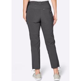 Catamaran Damen Trekkinghose, grau, Gr. 38, unifarben, 72% Viskose, 25% Polyamid, 3% Elasthan, Hosen
