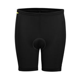Gonso M&auml;dchen Fahrradhose "Napoli", schwarz, Gr. 116, 80% Polyester, 20% Elasthan, Hosen, Kinder Radhose mit Sitzpolster, Radlerhose mit Komfortbund,