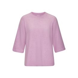 Vivance Damen Kurzarmpullover, rosa, Gr. 44, unifarben, Strick, Obermaterial: 74% Polyacryl, 24% Polyamid, 2% Elasthan, Pullover, mit weiten &Auml;rmeln,