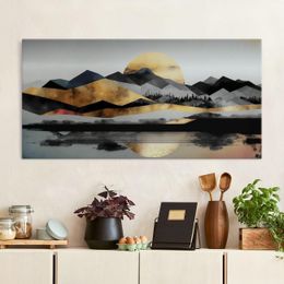 Bilderwelten Akustikbild Geometrische Landschaft