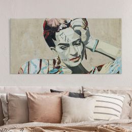Bilderwelten Akustikbild Frida Kahlo - Collage No.1