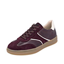 Remonte Damen Sneaker, Gr. 41, braun, Leder, Lederimitat, Schuhe, Schn&uuml;rschuh, Halbschuh, Freizeitsneaker im Streetwear-Look