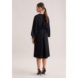 Seidensticker Damen Sommerkleid, schwarz, Gr. 36, unifarben, 100% Polyester, Kleider, 1/1 Rundhals Uni