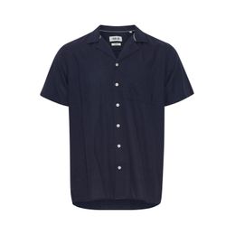 !Solid SOLID Herren Kurzarmhemd "Kurzarmhemd SDAllan", blau, Gr. M, Obermaterial: 58% Leinen LI. 42% Viskose CV., Hemden